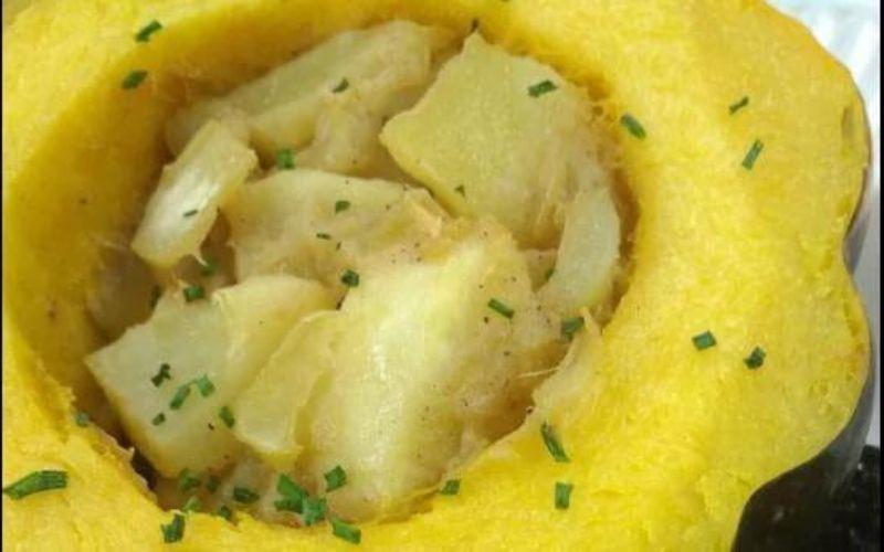 Turnip-Stuffed Acorn Squash with Nutritional Yeast – Z Natural Foods