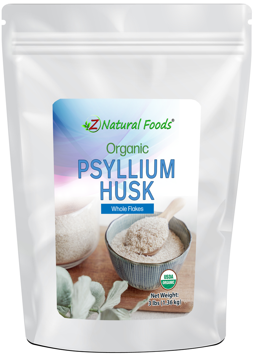 Organic Whole Psyllium Husk Flakes | Natural Fiber Source | Z Natural Foods
